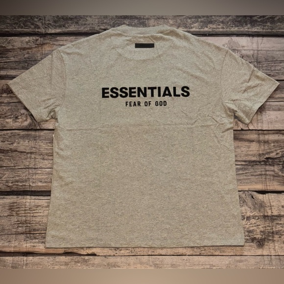 Essentials | Shirts | New Essentials Fear Of God Dark Oatmeal T Shirt ...